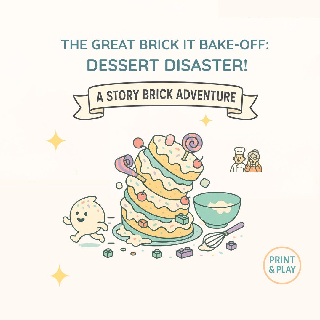 Building Game Printable for Kids Bake-off Challenge Screen-free ...