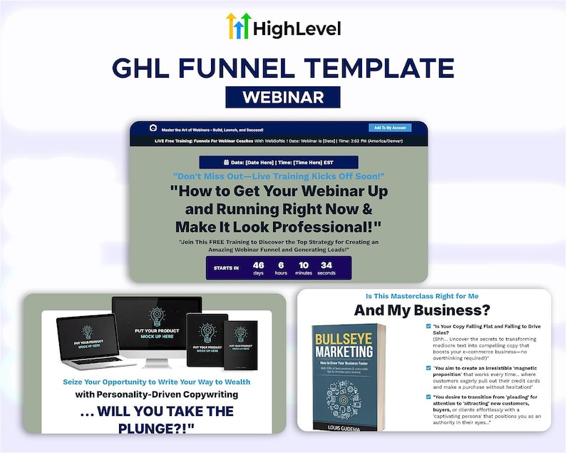 Webinar Funnel Template – Go High Level Snapshot - Etsy