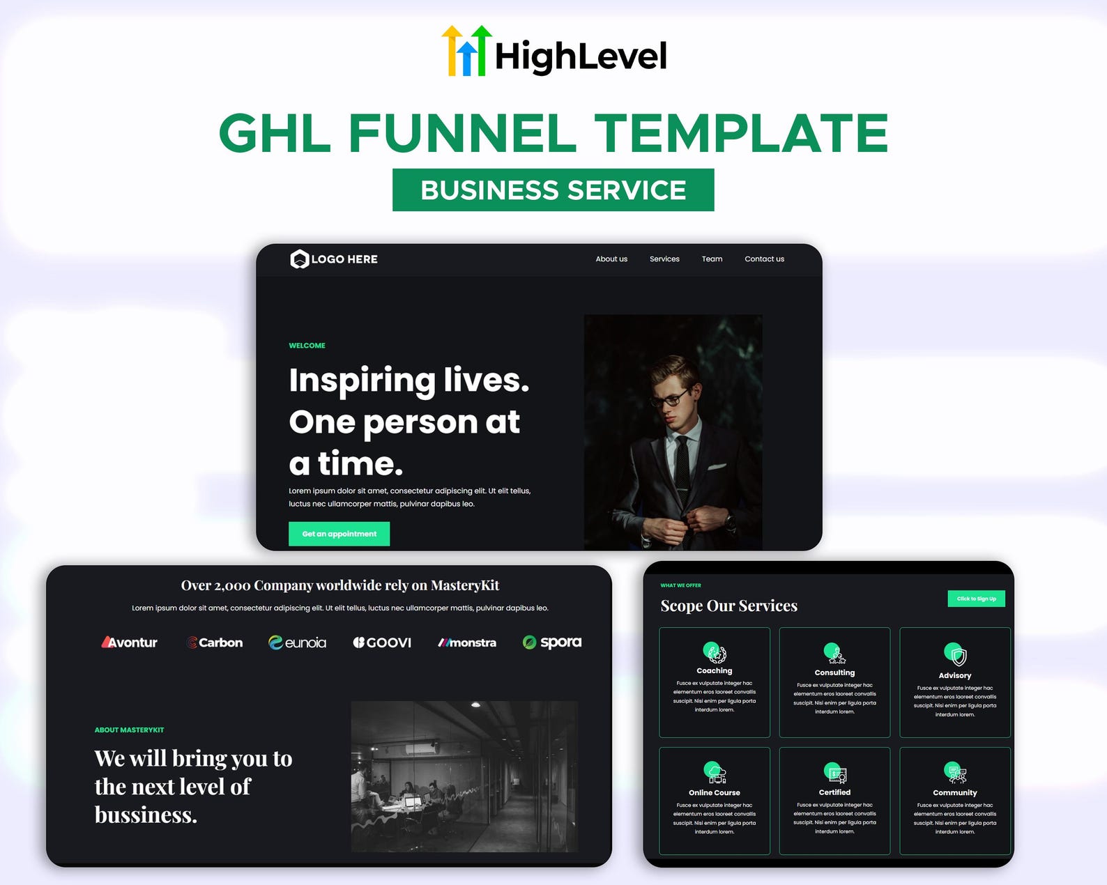 Gohighlevel Website Template for Business Services - Etsy