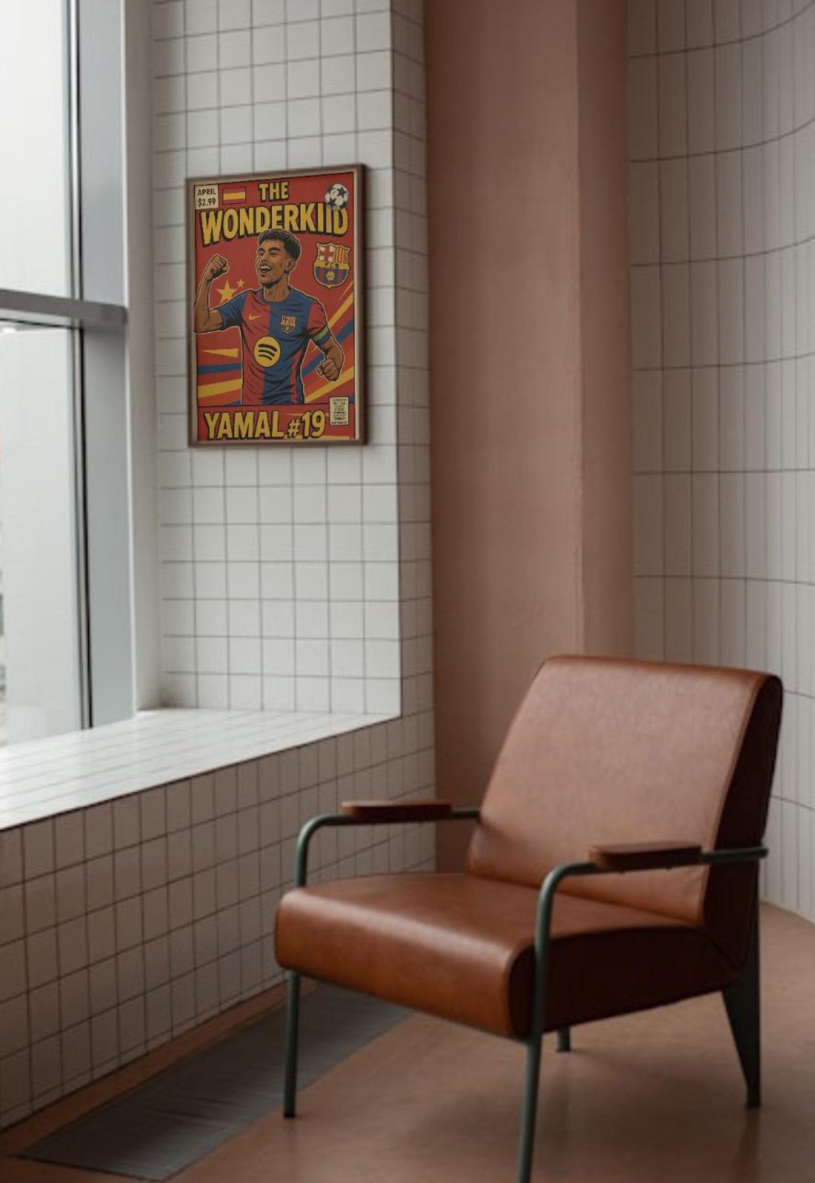 Lamine Yamal Barcalona Comic Book Print Wall Art Poster - the Wonderkid ...