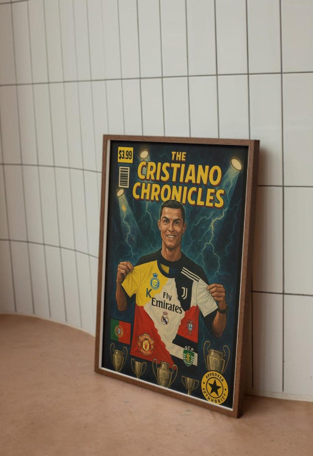 Cristiano Ronaldo CR7 Comic Book Wall Art Poster - the Cristiano ...