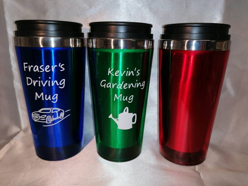 Personalised Travel Mug Thermos Travel Mug Hot Cup Name Metal Coffee ... Personalised Travel Mug Thermos Travel Mug Hot Cup Name Metal Coffee ...