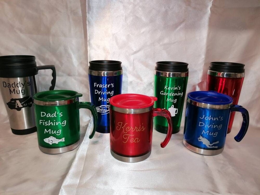 Personalised Travel Mug Thermos Travel Mug Hot Cup Name Metal Coffee ... Personalised Travel Mug Thermos Travel Mug Hot Cup Name Metal Coffee ...