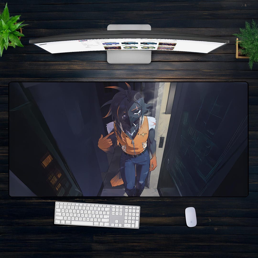 Urban Cyclops Anime XXL Mouse Pad – Oversized Edgy Desk Mat With Cool ...
