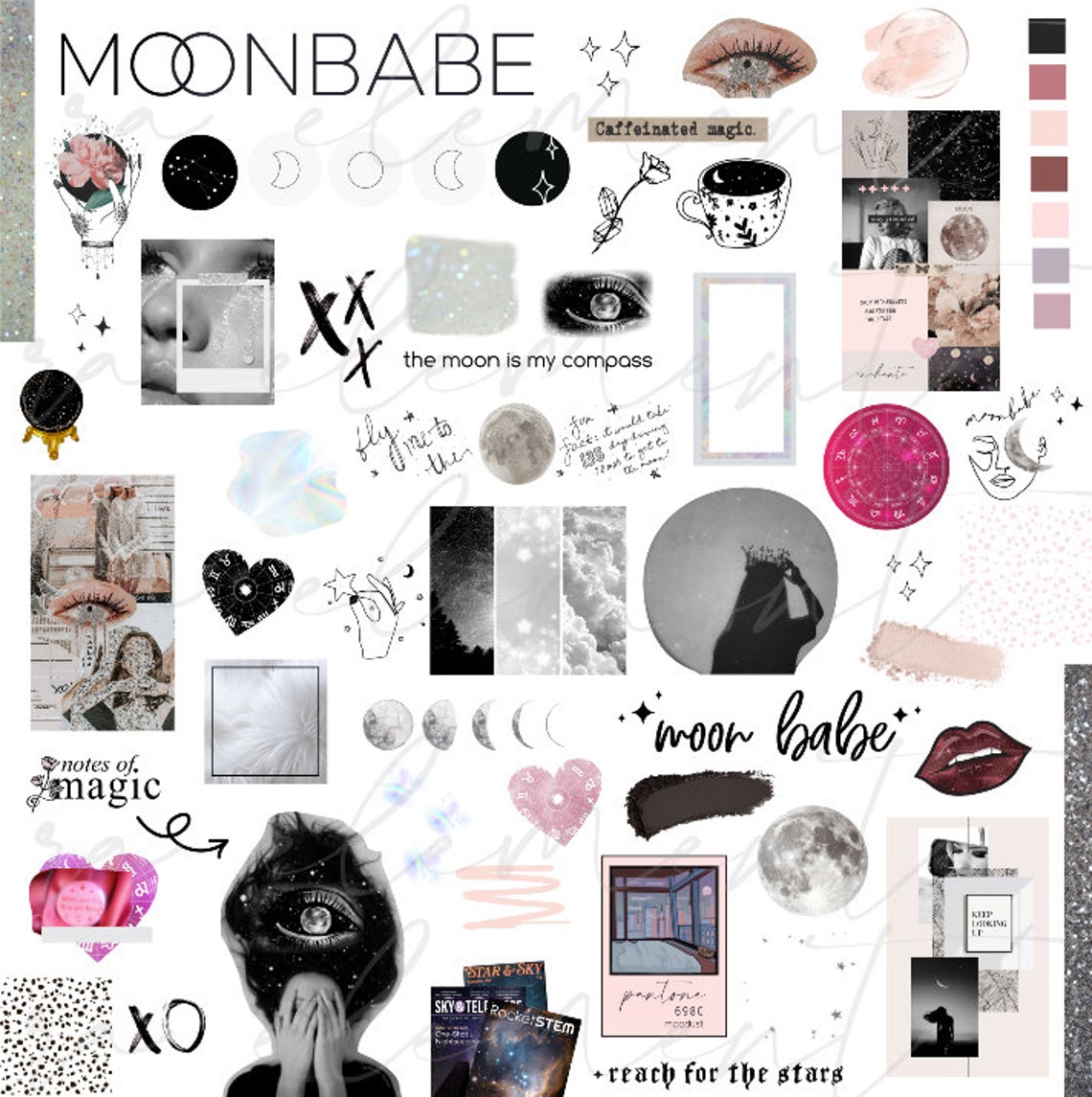 The Moonbabe Collection Luxe Digital Planner Stickers - Etsy