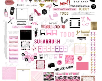 The Iconic Collection Luxe Digital Planner Stickers - Etsy