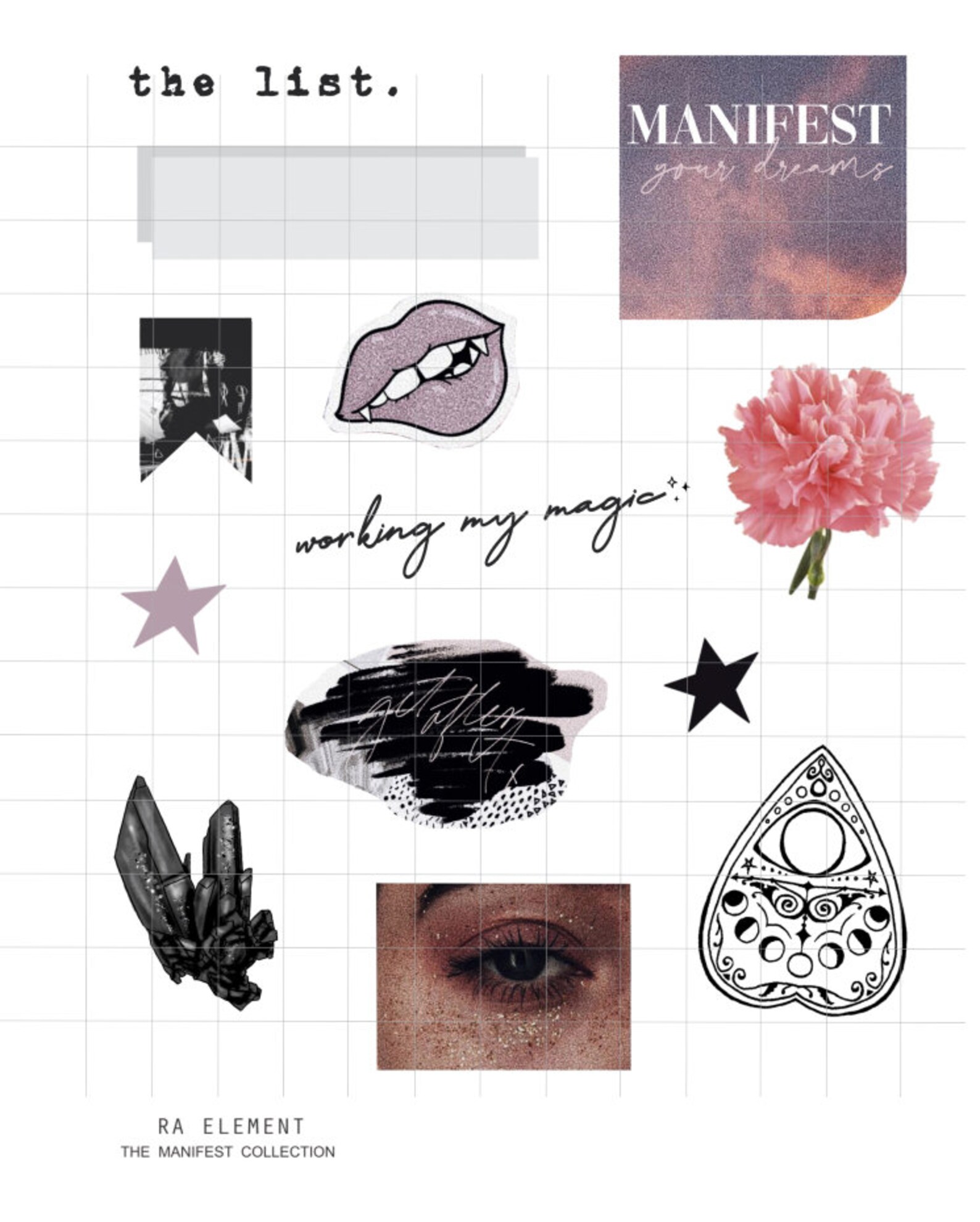 The Manifest Collection Luxe Digital Planner Stickers - Etsy