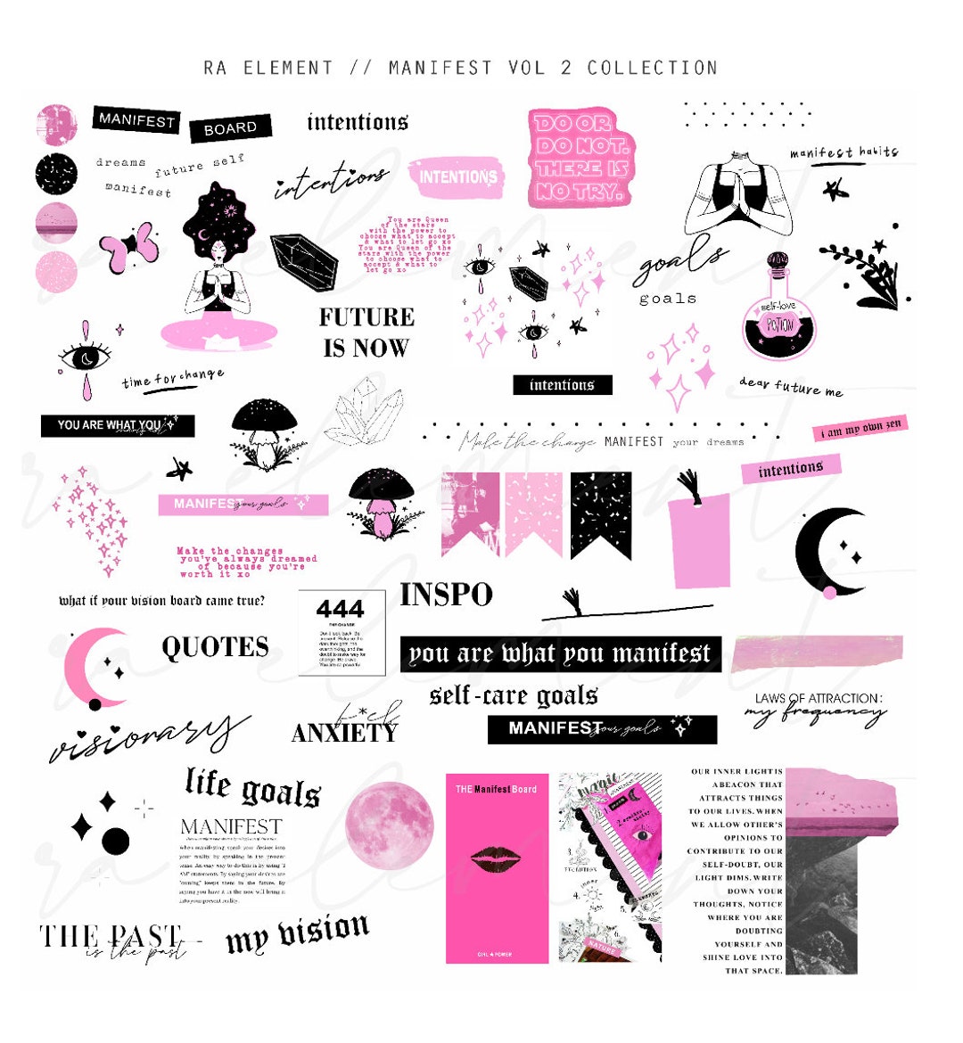 The Manifest Vol 2 Collection | Luxe Digital Planner Stickers, Magazine ...