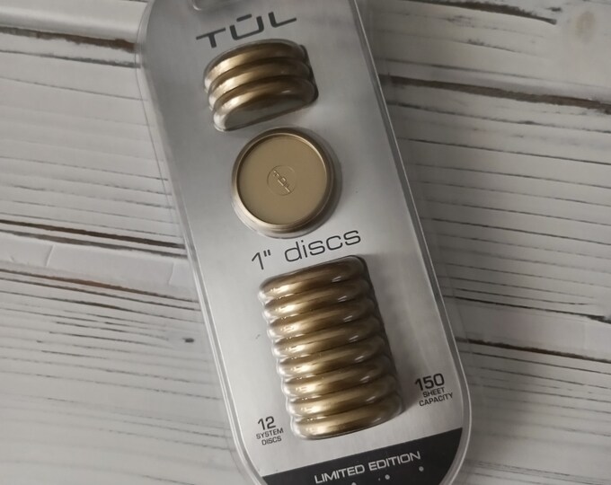 DESTASH NEW TUL Gold 1 Inch Planner Discs Limited Edition Discontinued ...