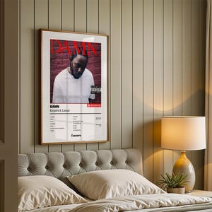 DAMN. Poster - Kendrick Lamar Album Cover Art Print - Hip Hop Wall ...