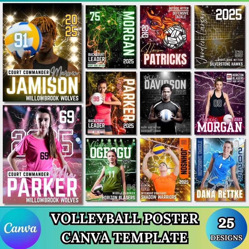 Volleyball Senior Night Posters - Etsy