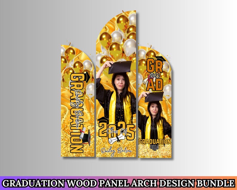 20 Graduation Wooden Arch Panel Canva Designs, Grad Wooden Arch ...