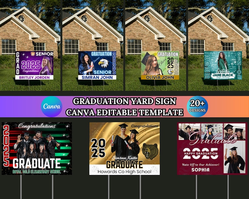 Graduation Yard Sign Bundle, Congrats Grad Signs, Graduation Bundles ...