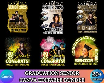 Class of 2025 Graduation Video Template, Senior 2025 Canva Template ...