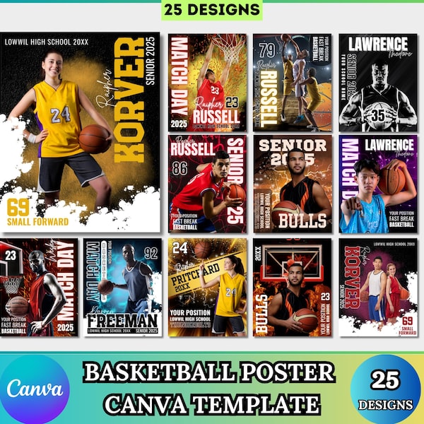 Basketball Poster - Etsy