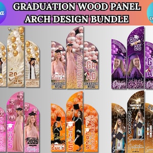 20 Graduation Wooden Arch Panel Canva Designs, Grad Wooden Arch ...
