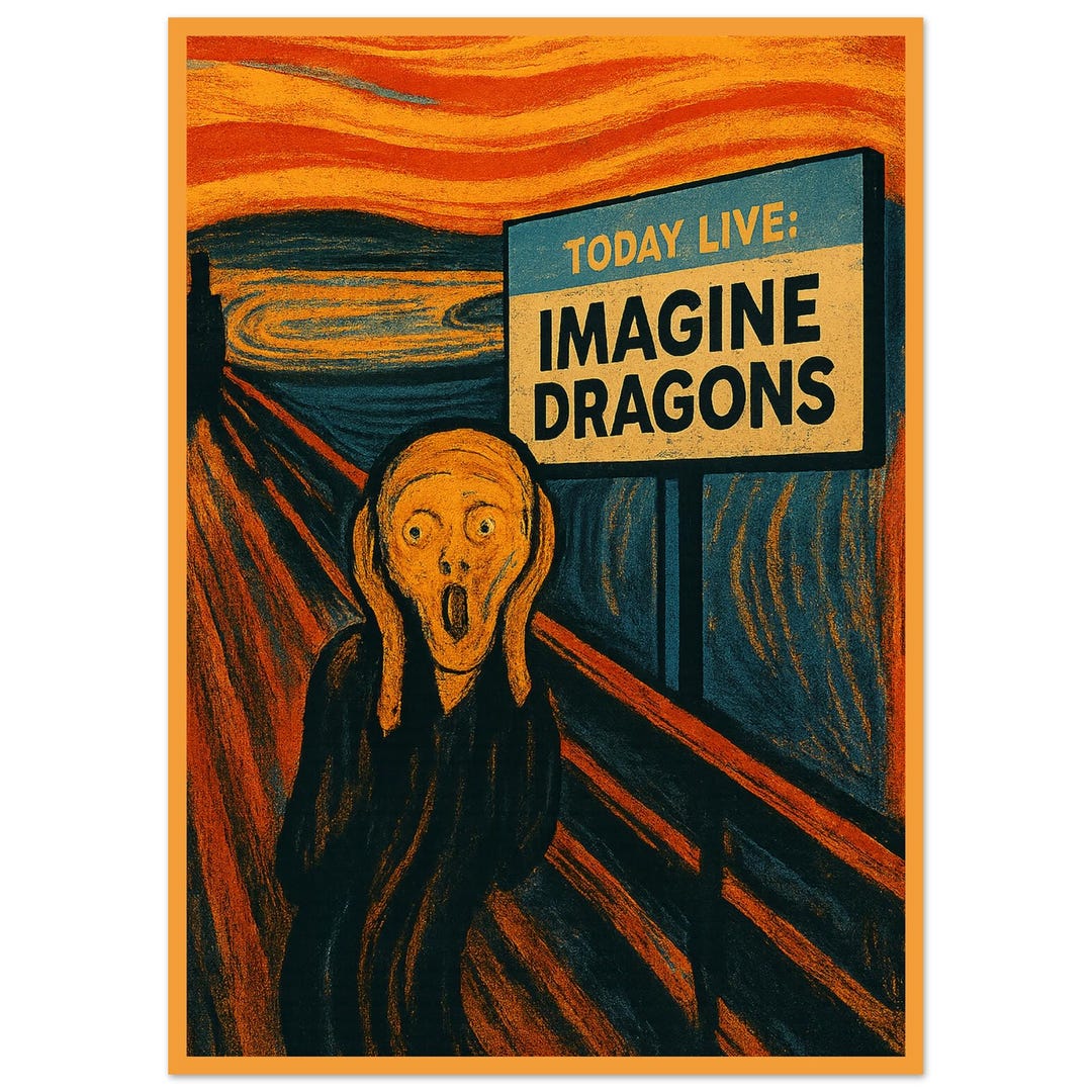 The Scream Imagine Dragons – Poster - Etsy