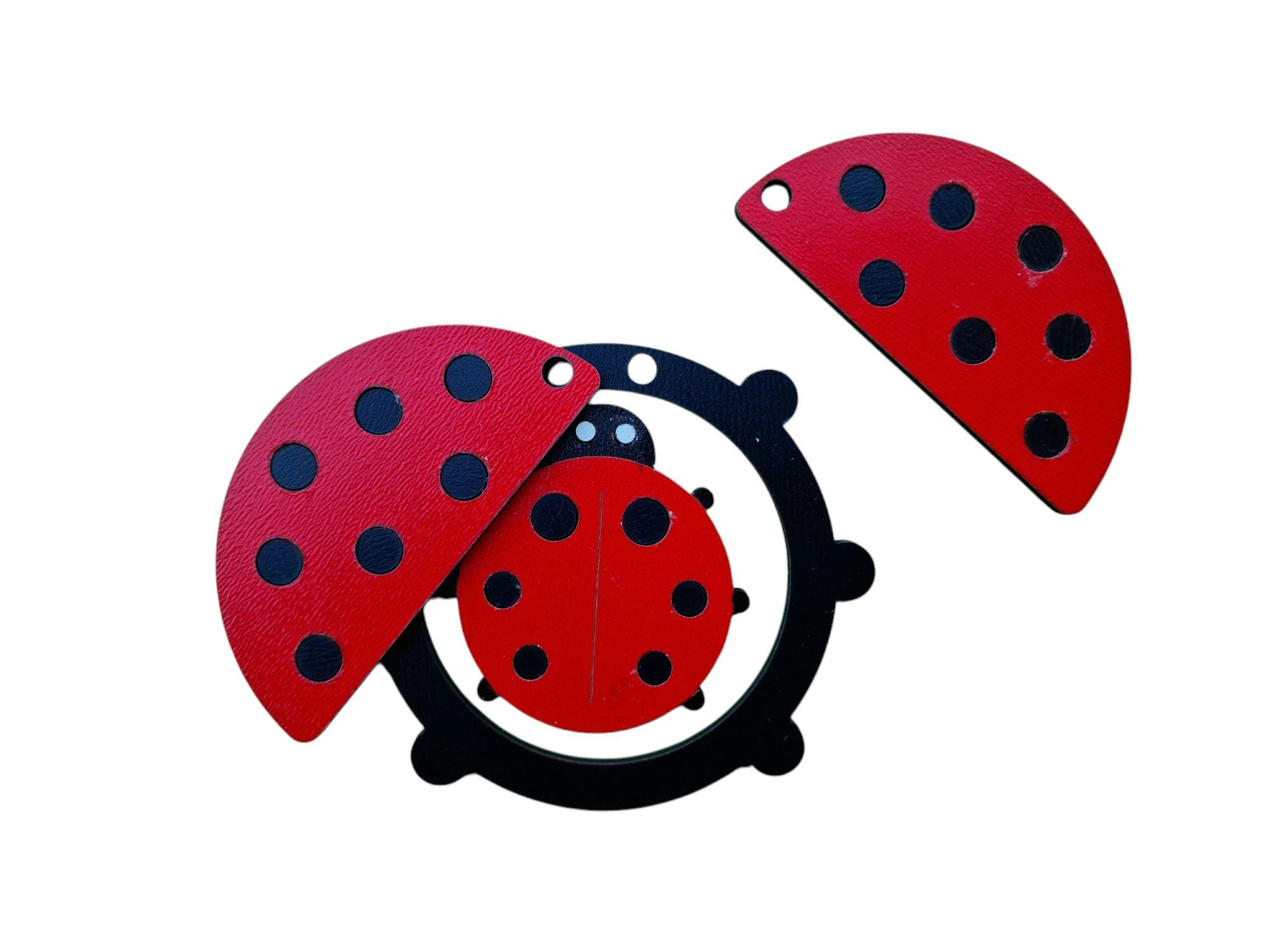 Ladybug – SVG File for Montessori Busy Board | Moving Wings Toy | Laser ...