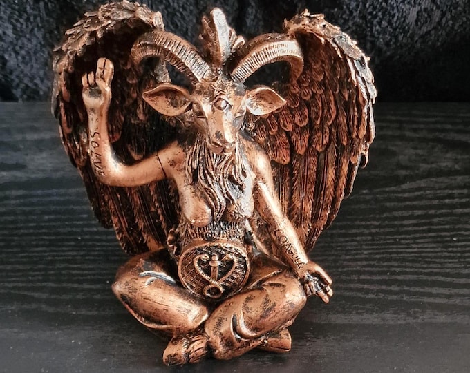 Sabbatic Goat,the Horned God Statue, Altar Sculpture,occult Illuminati ...
