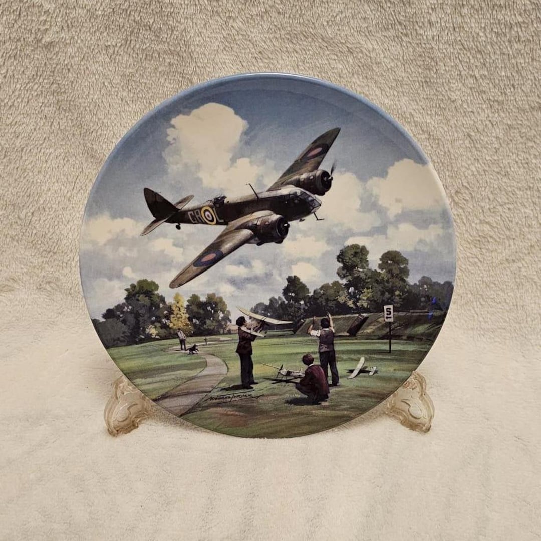 Royal Doulton Aviation Plate – WWII RAF Blenheim, Heroes of the Skies ...