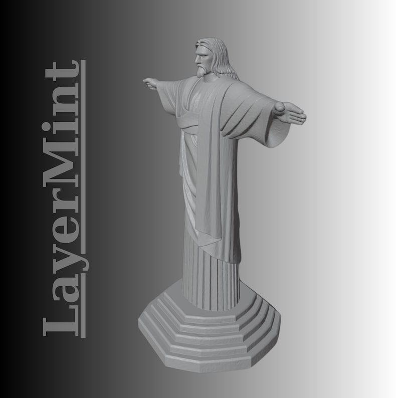 Christ the Redeemer 3D Print File – Religious Sculpture (STL, OBJ) - Etsy