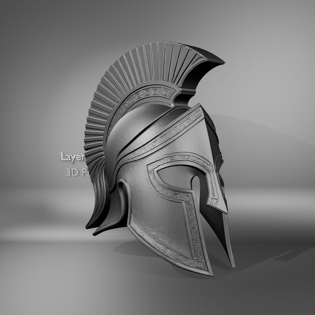 Spartan Helmet With Greek Ornament | Ancient Warrior Cosplay Armor ...