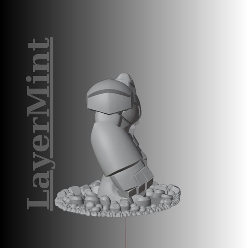 Power Mecha Guardian STL File – Heavy Armor Robot Figure – 3D Printable ...