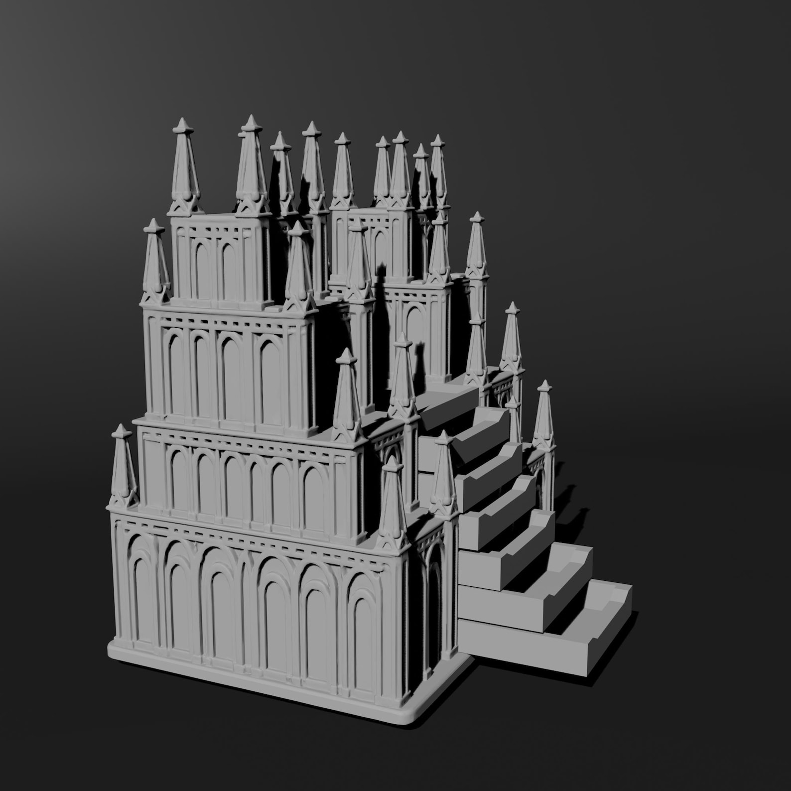 Gothic Cathedral Desk Organizer, 3D Printable, STL & OBJ Files, Multi ...