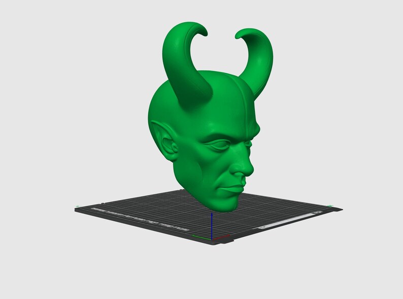 Demon Horned Mask STL File, 3D Printable Devil Cosplay Mask, Fantasy ...