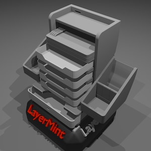 Modular Desk Organizer STL | Multi-drawer Storage System 3D Print File ...