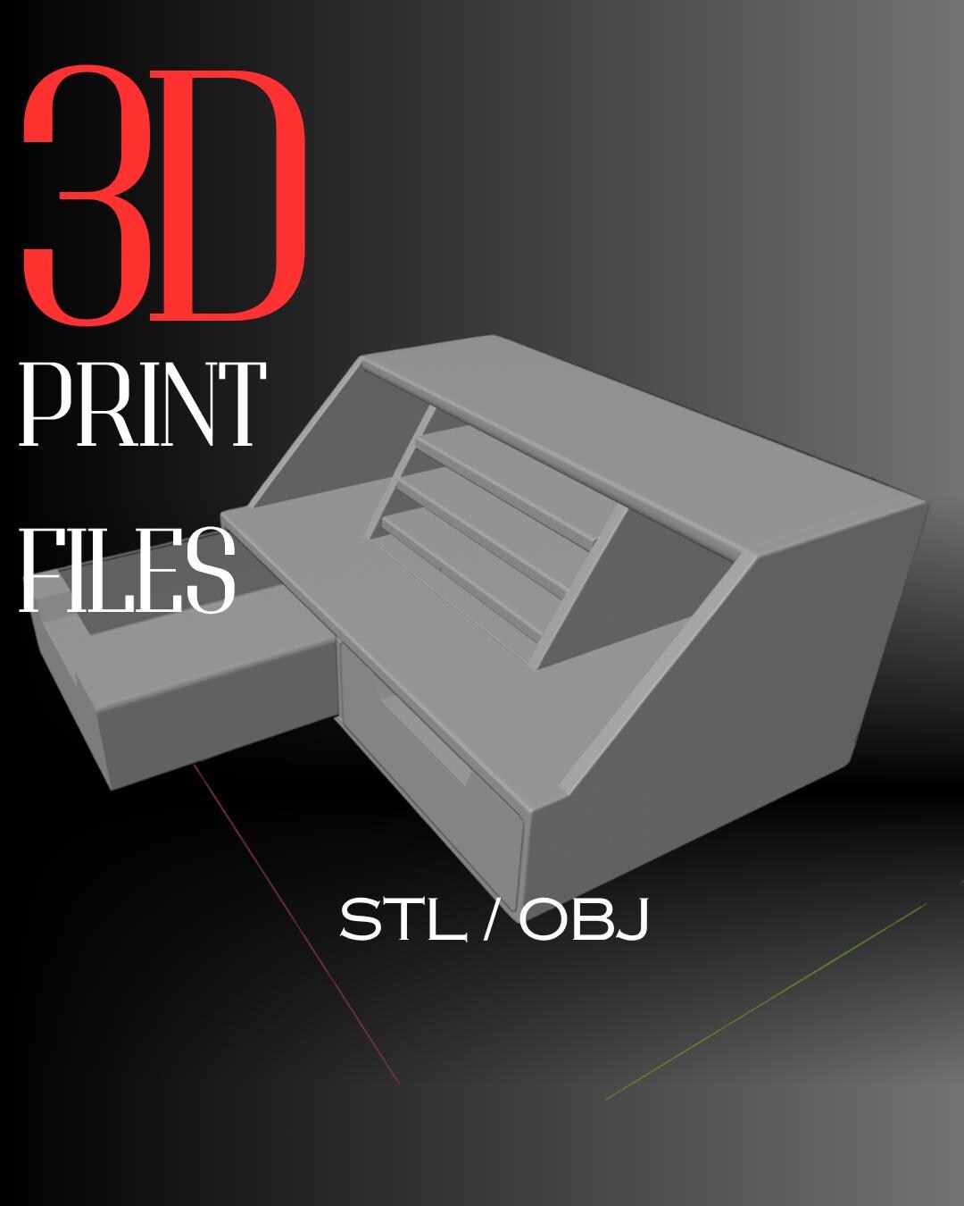 Modular Desk Organizer 3D Print Files, Home Office Storage (STL & OBJ ...