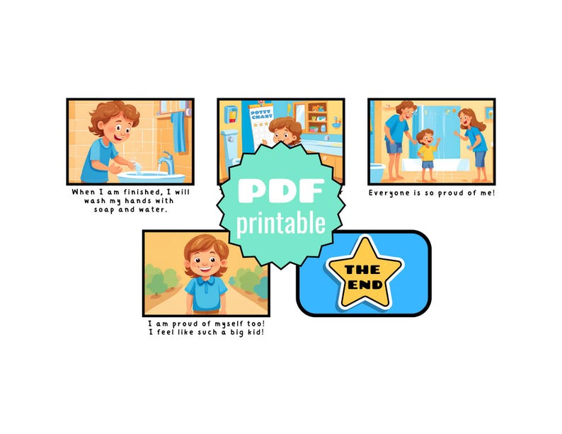 Potty Training Social Story | Potty Charts |toilet Training Printable ...
