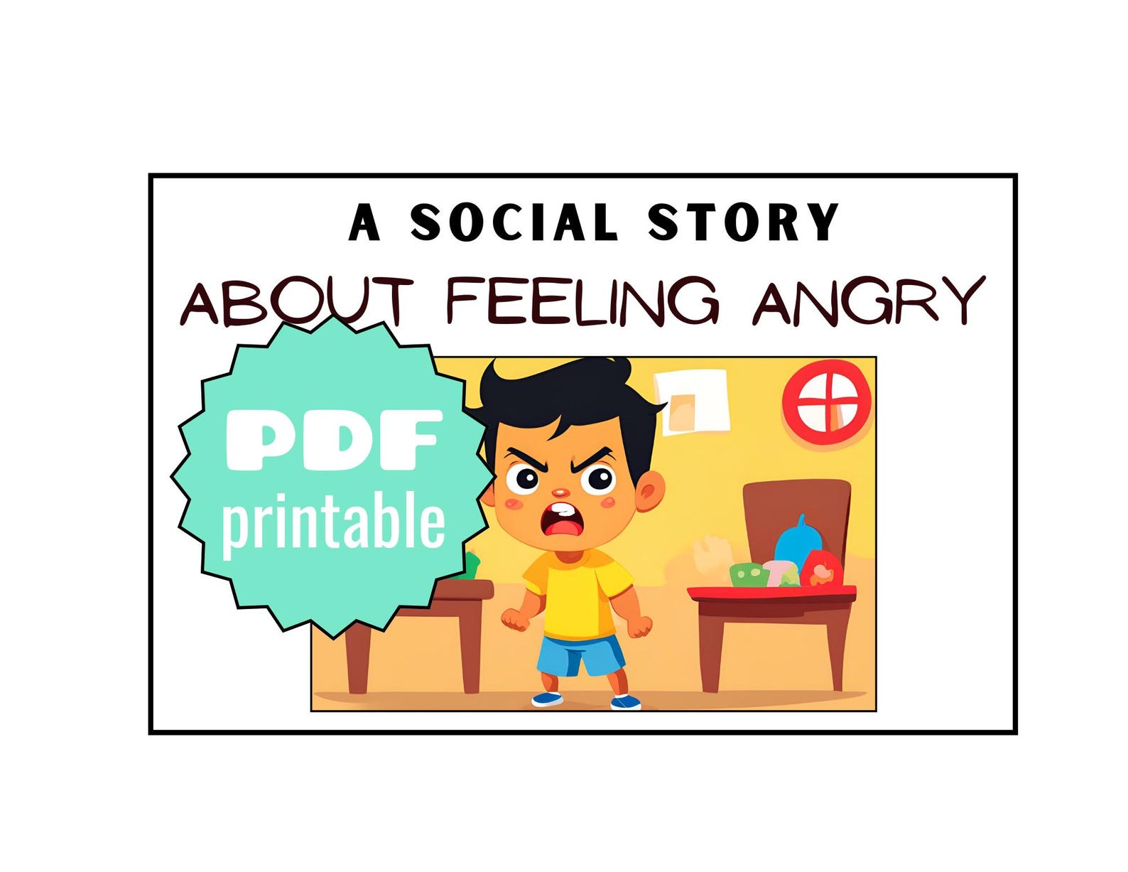 I Feel Angry Social Story | Social Story for Children | Calm My Body ...