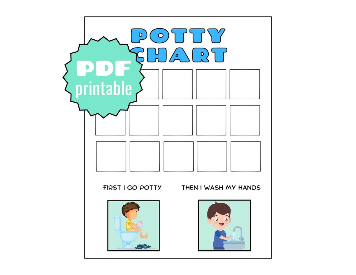 Potty Training Social Story & Sticker Chart (PDF) - Etsy