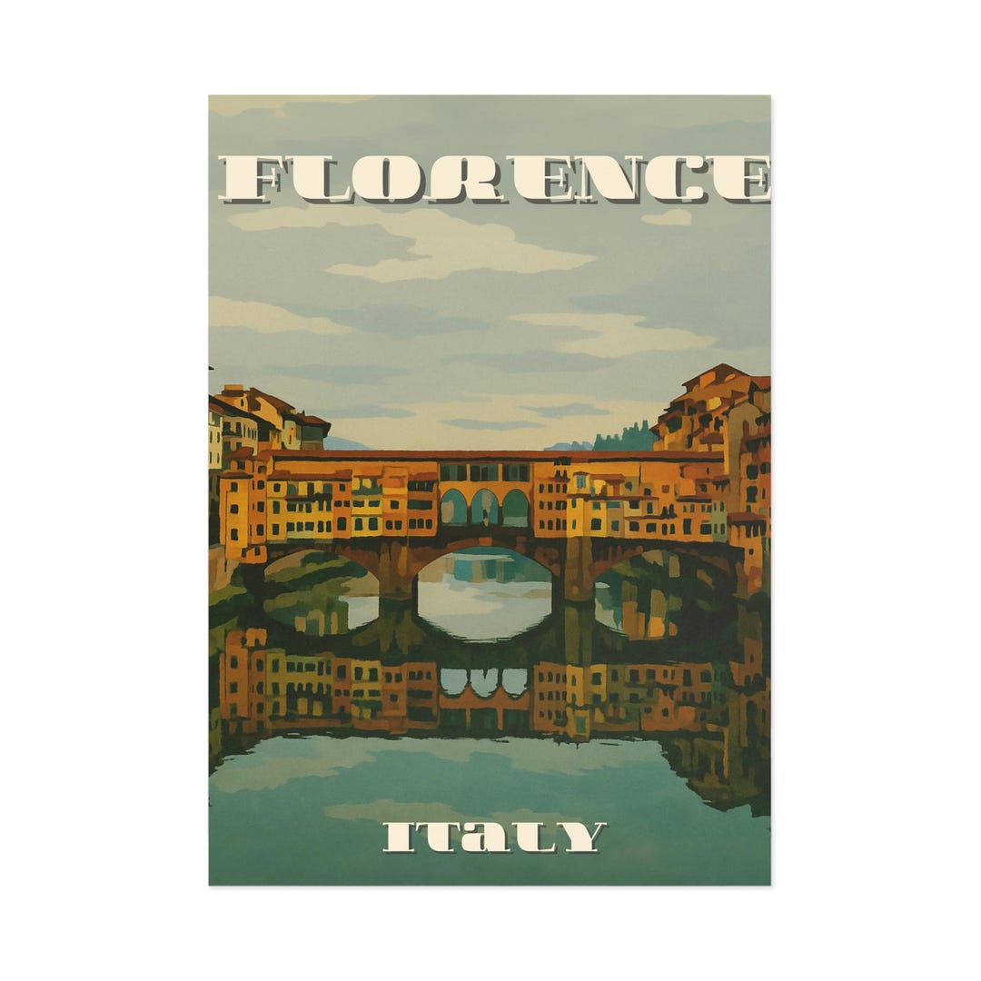 Artistic Florence Postcards | Vintage Italy Travel Cards, Unique ...