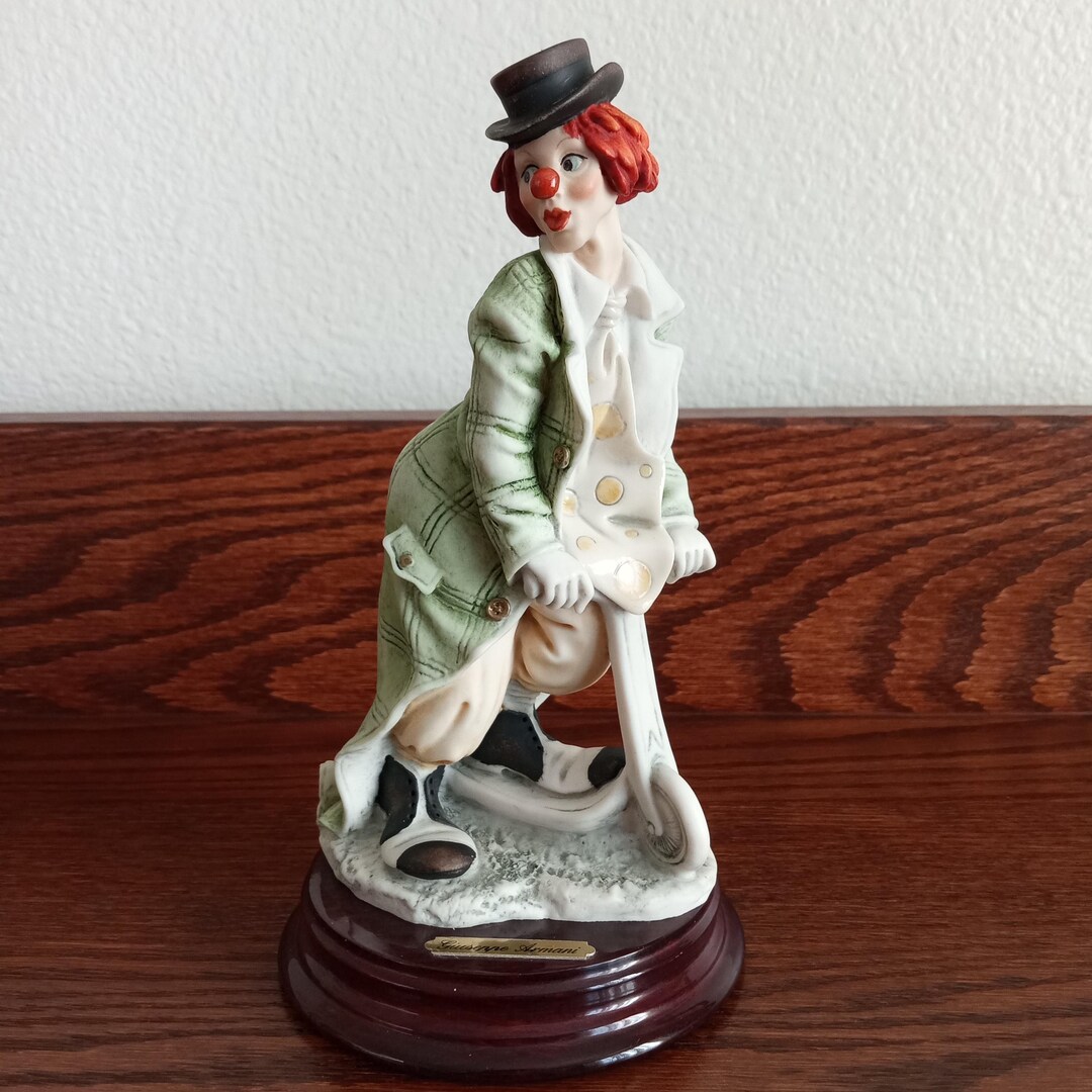 Original Giuseppe Armani Clown Figurine - "charlie on Scooter", Made in ...