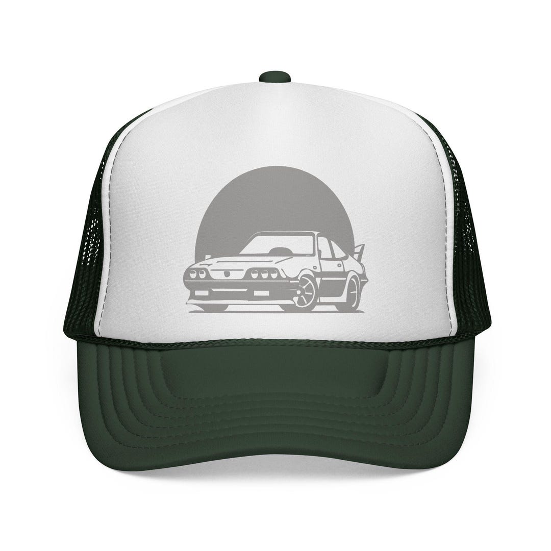 Retro Racing Car Trucker Cap | Vintage Sunset Rally Mesh Hat - Etsy