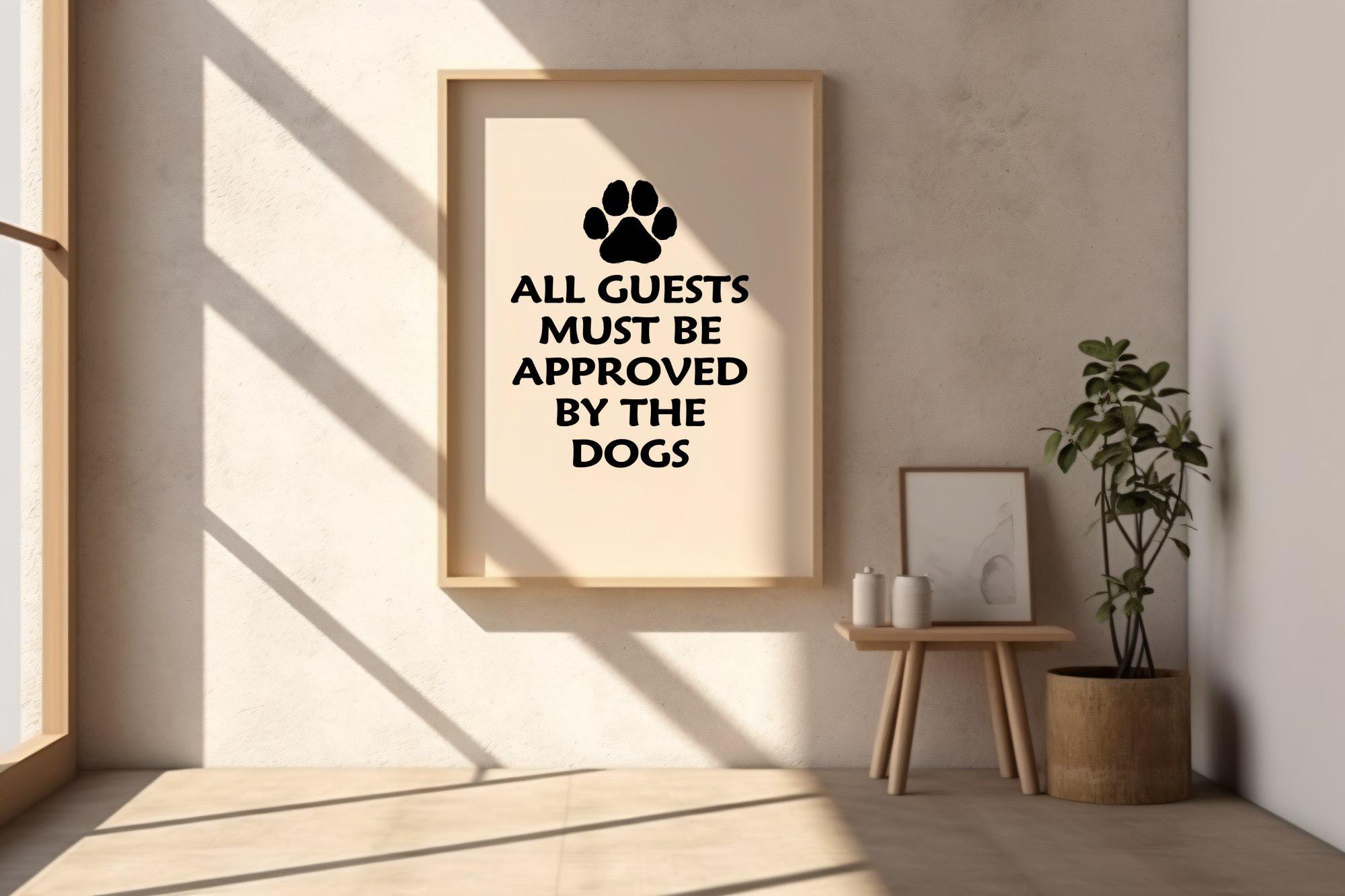 Funny Dog Print Retro Typography Wall Art Dog Owner Gift Puppy Poster ...