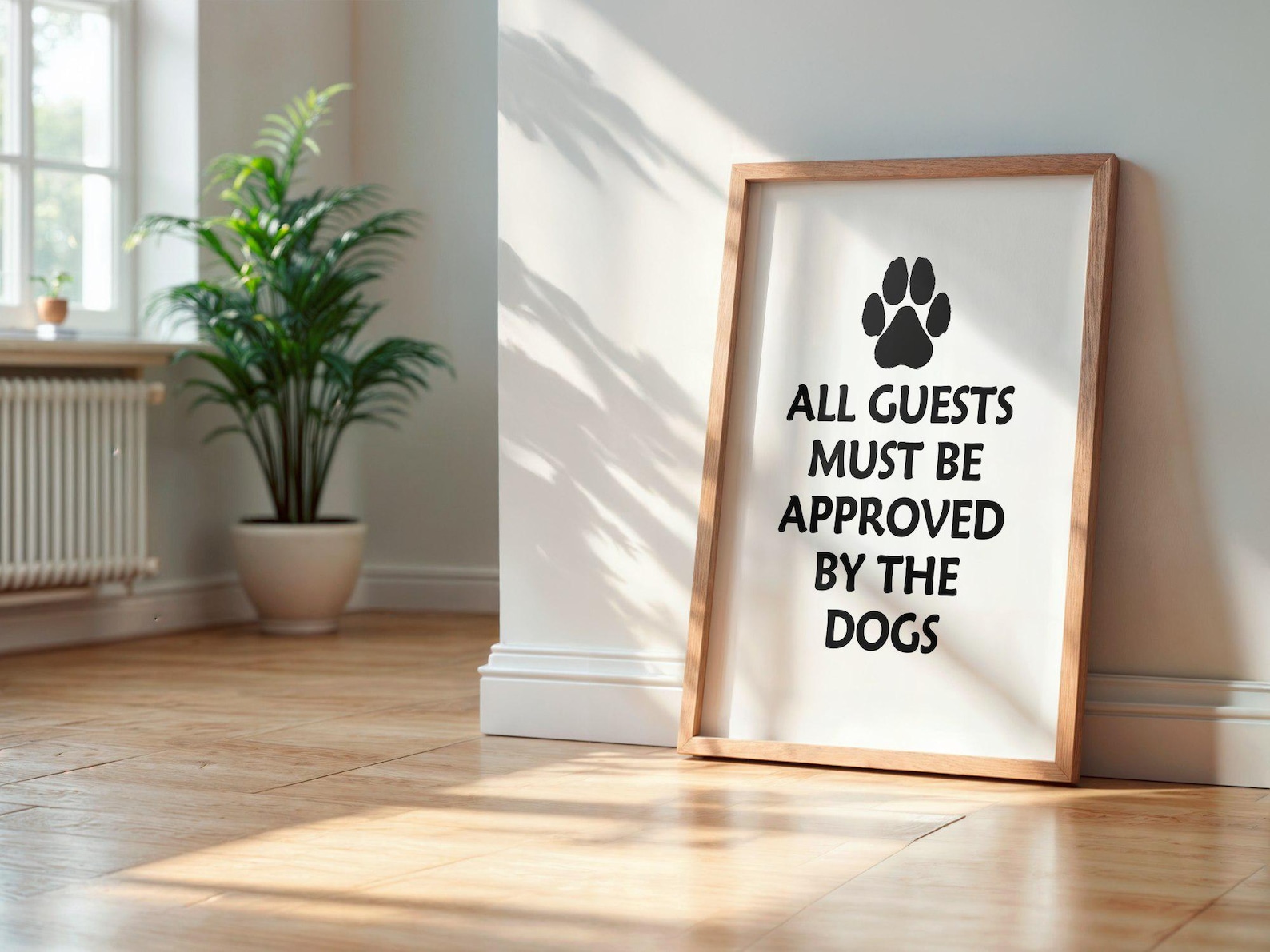 Funny Dog Print Retro Typography Wall Art Dog Owner Gift Puppy Poster ...