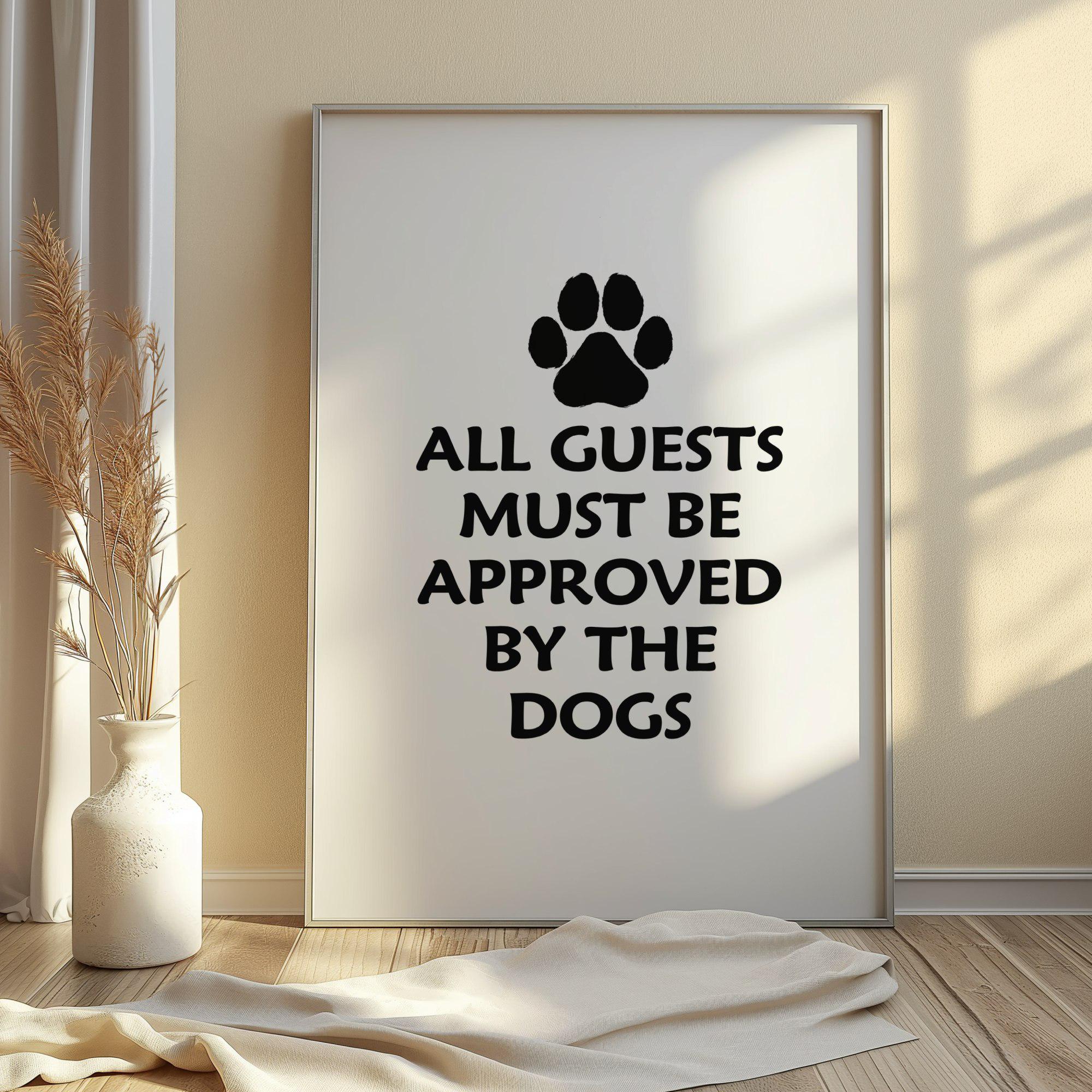 Funny Dog Print Retro Typography Wall Art Dog Owner Gift Puppy Poster ...