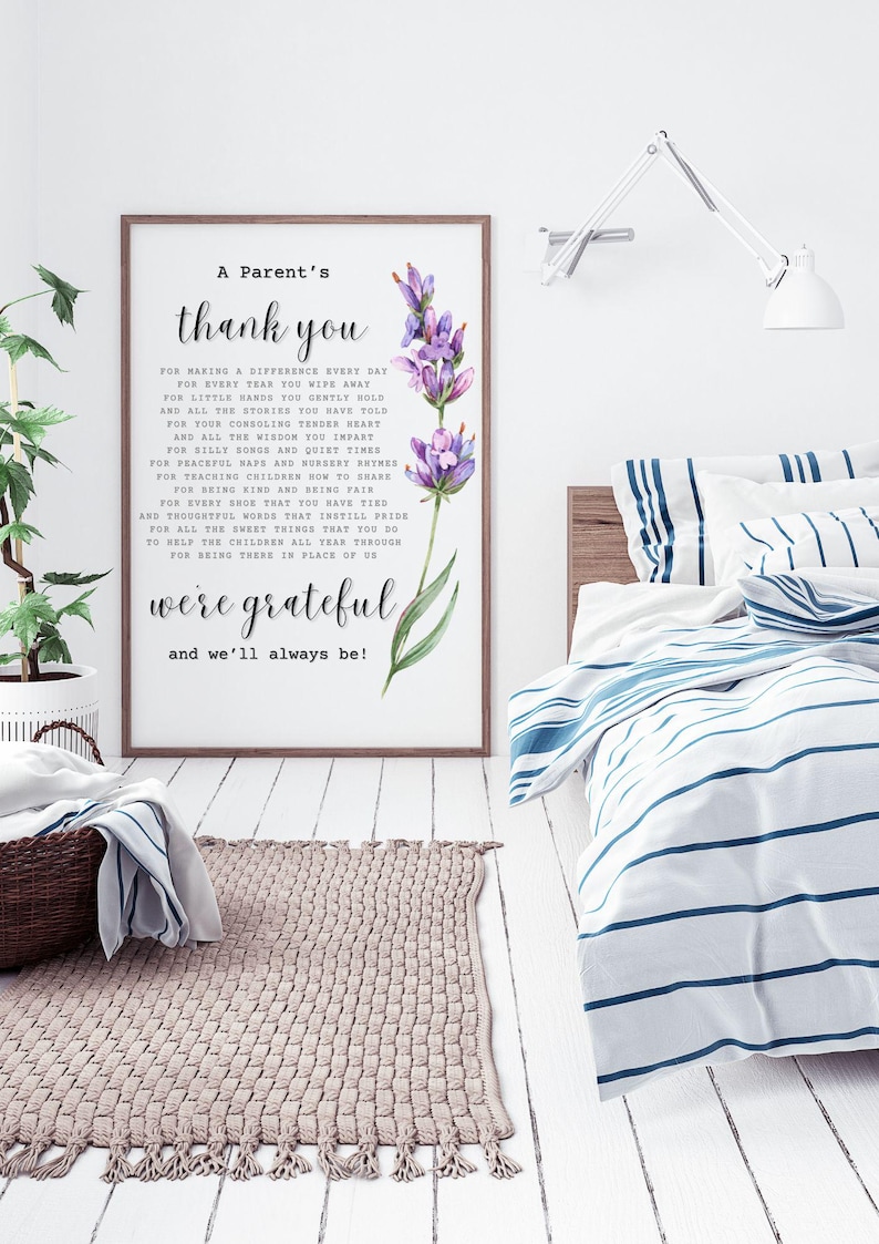 Teacher Thank You Poem Printable: Heartfelt Appreciation Gift (digital ...