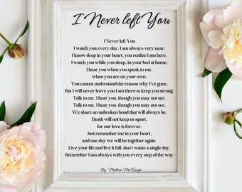 I Never Left You Poem SVG FILE - Etsy