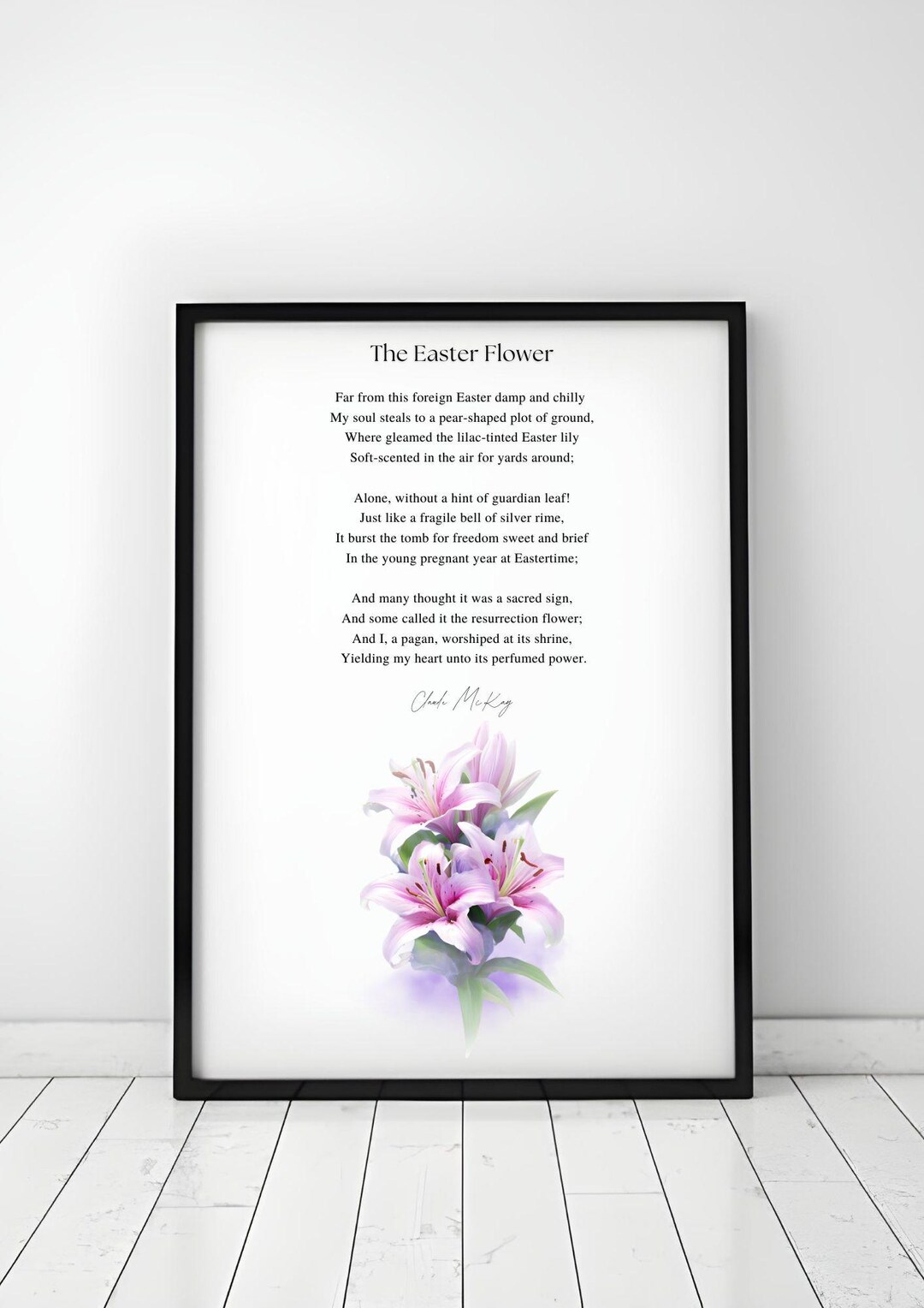 The Easter Flower Poem, Print by Claude Mckay, Inspirational Poem ...