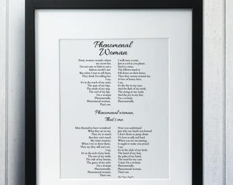 Phenomenal Woman by Maya Angelou, Printable Poetry, Poetry Wall Art ...