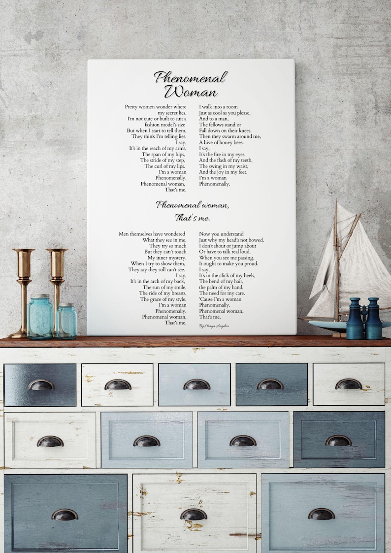 Phenomenal Woman Poem by Maya Angelou – Inspirational Feminist Quote ...