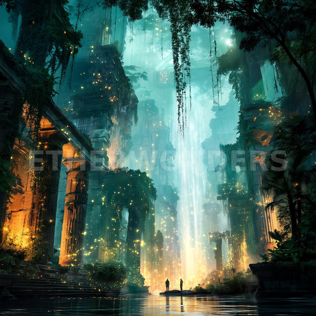 Jungle Cathedral of Light | Lost Civilization in the Jungle | Sci-fi ...