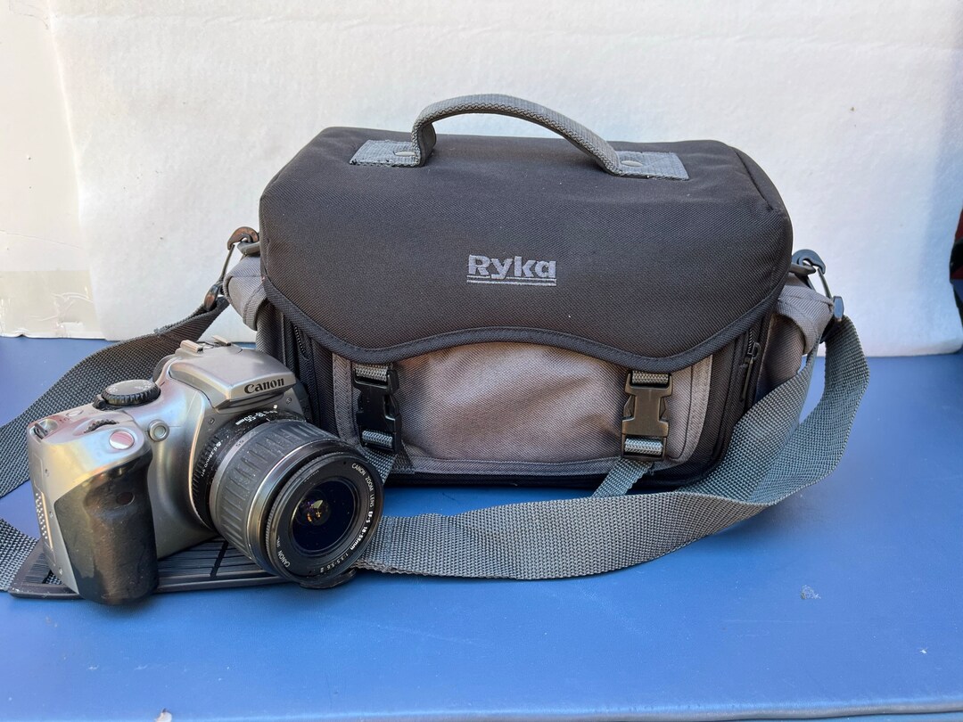 RYKA Gray -black Camera Bag -case -digital-film-small -med-side Pockets ...