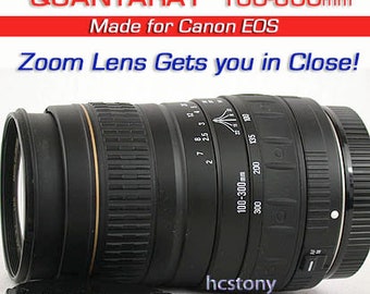 CANON EF Mount Quantaray LD 70-300mm Tele-macro Telephoto Zoom Lens ...