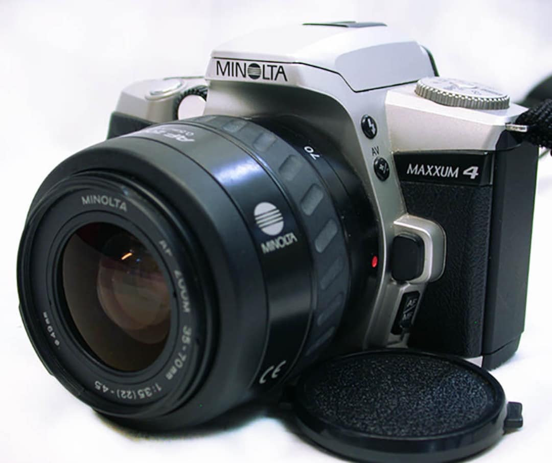 Minolta Maxxum 4 SLR FILM Camera + 35-70mm Zoom Lens~clean & Tested ...