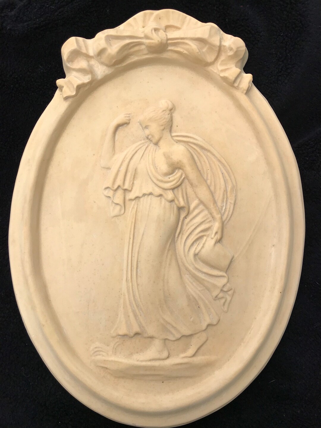 Wall Plaque / Relief / Ornament / Wall Art, Heavy Plaster Art Nouveau ...